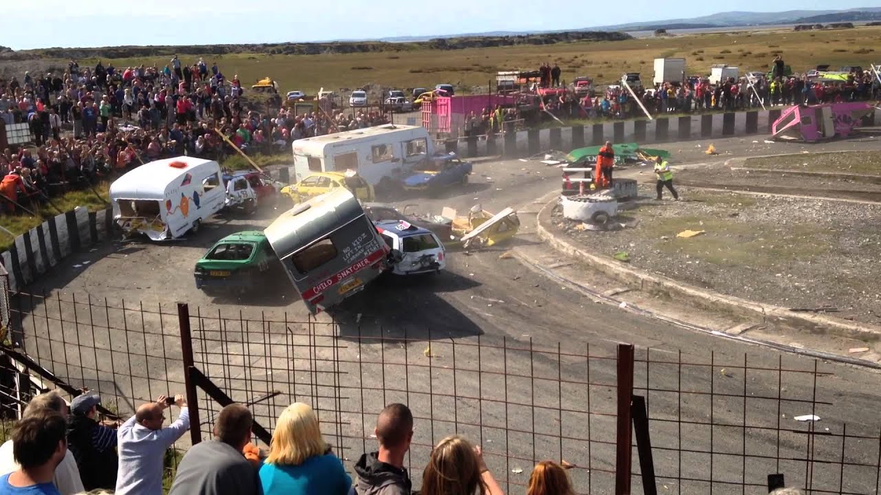 Warton caravan banger race 2014 - YouTube