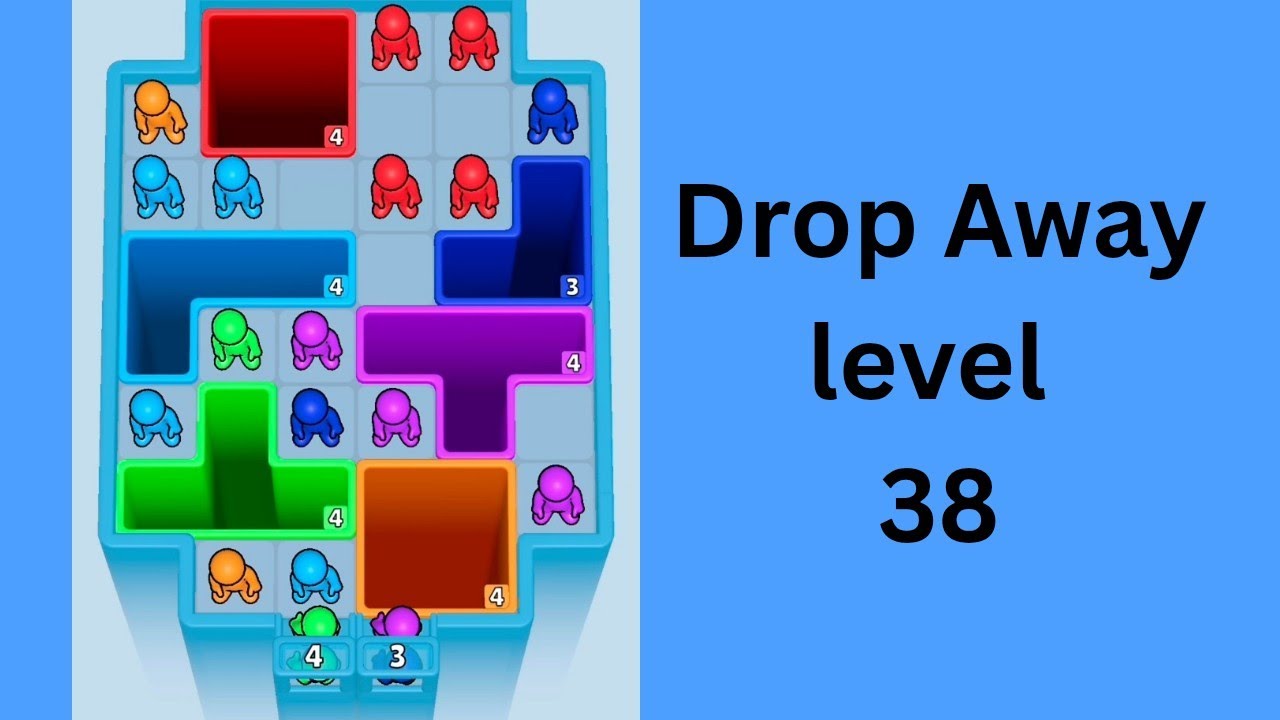 Drop Away level 38 Walkthrough Solution - YouTube