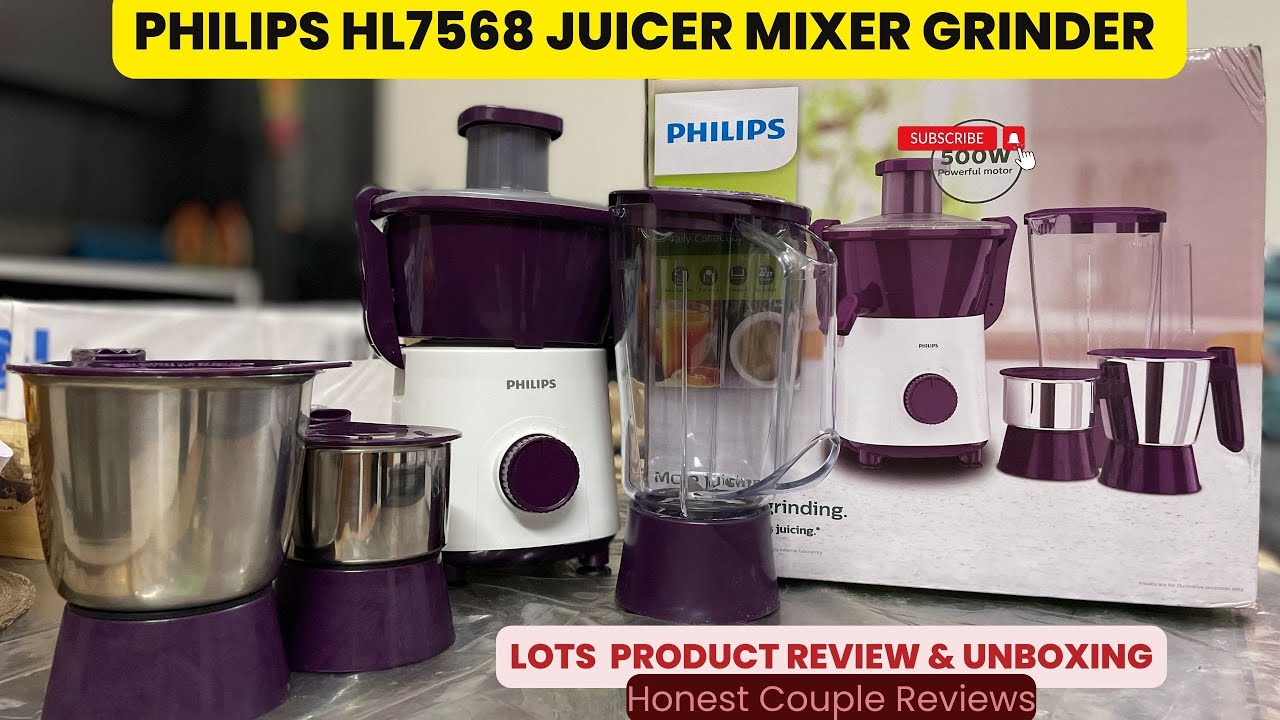 Philips 4 in 1Juicer Mixer Grinder HL7568 | Multi Utility Jars Grinding ...