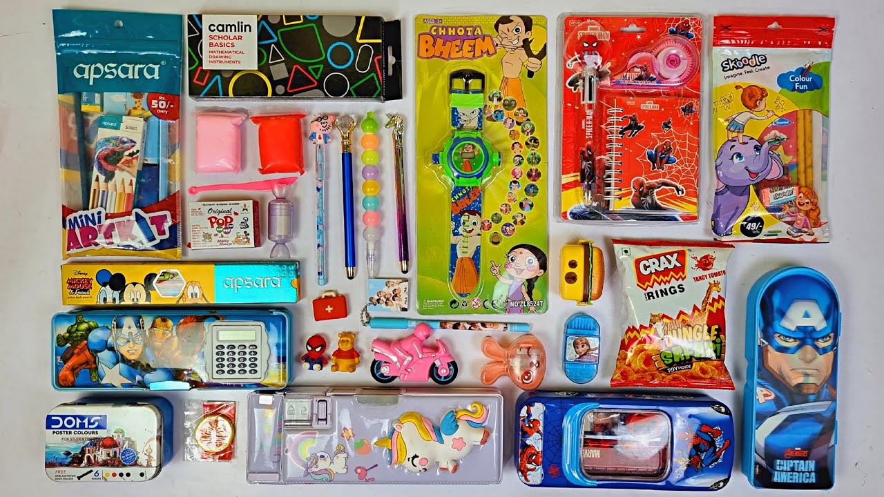 New stationery toys collection - pencil case, Multicolor pen, pencil ...