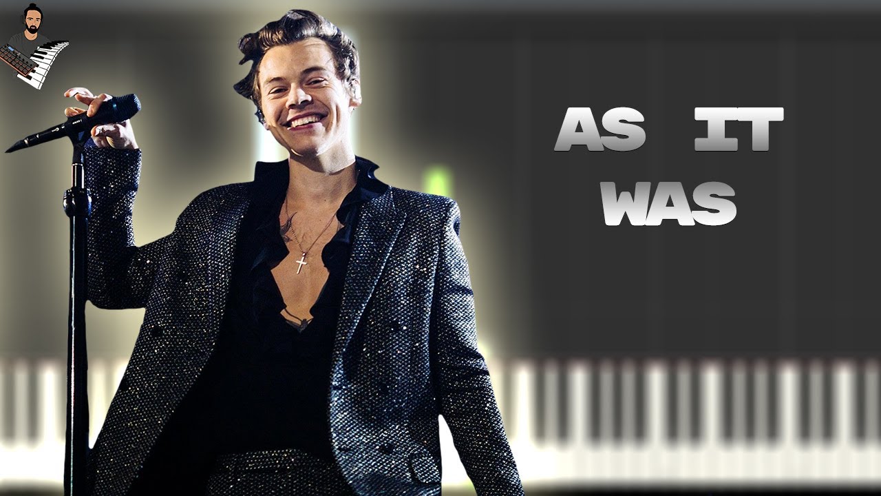 Harry Styles - As It Was | Instrumental Piano Tutorial / Partitura ...