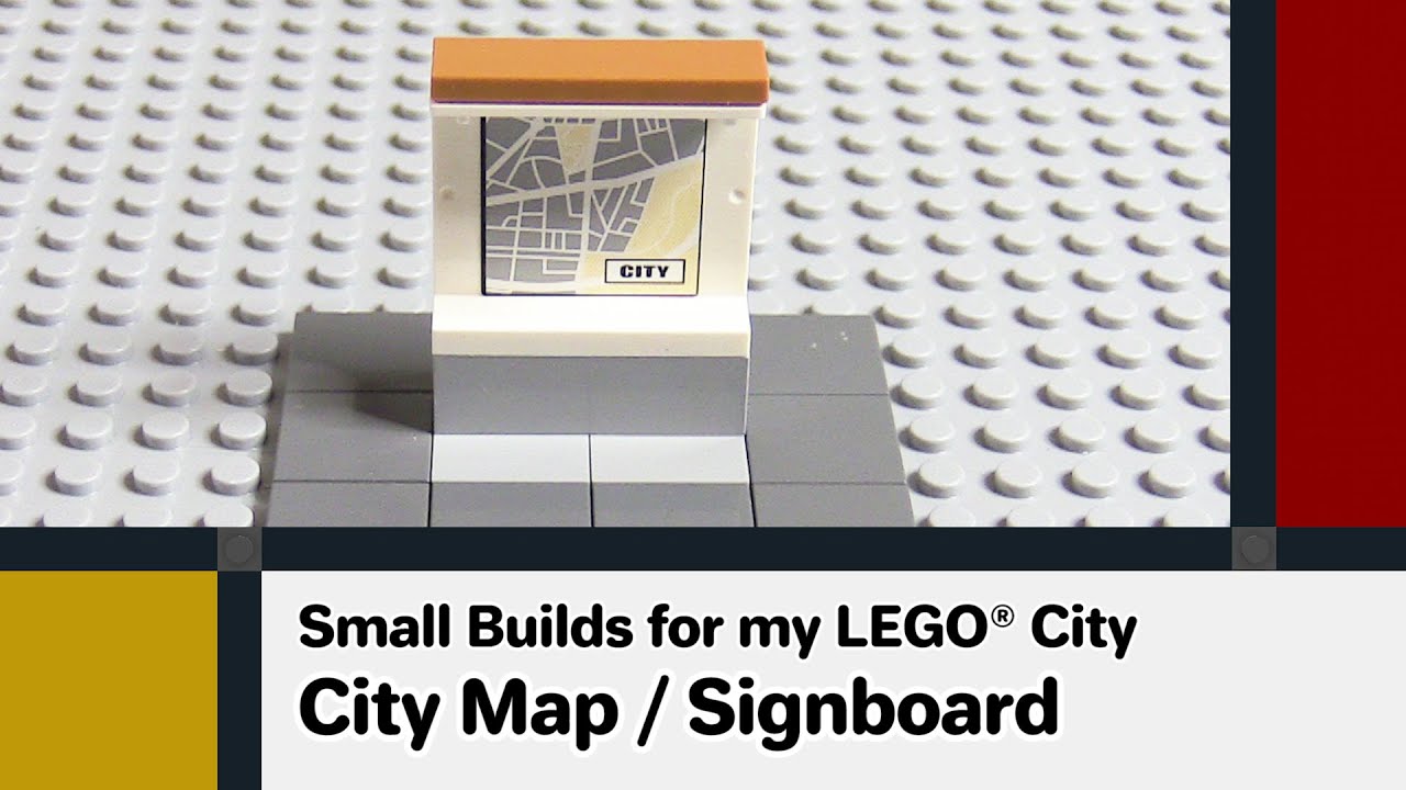 Small Builds for my LEGO CIty #02 - City Map / Signboard - YouTube