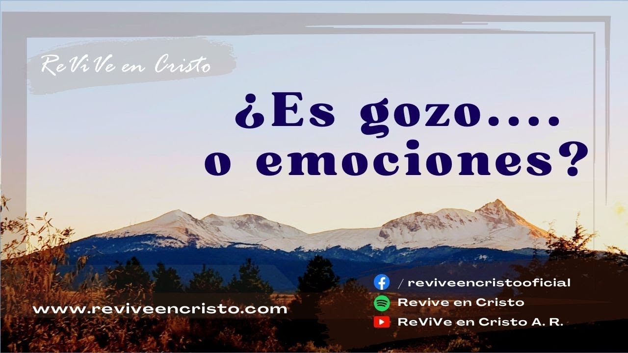 ¿Es gozo... o Emociones? / Marzo 10 2024 ReViVe en Cristo - YouTube