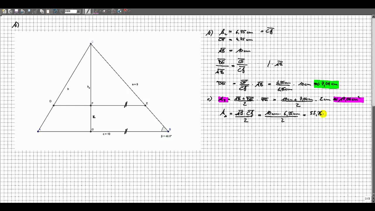 Kosinussatz und Winkelfunktionen - Mathematik Realschule - YouTube