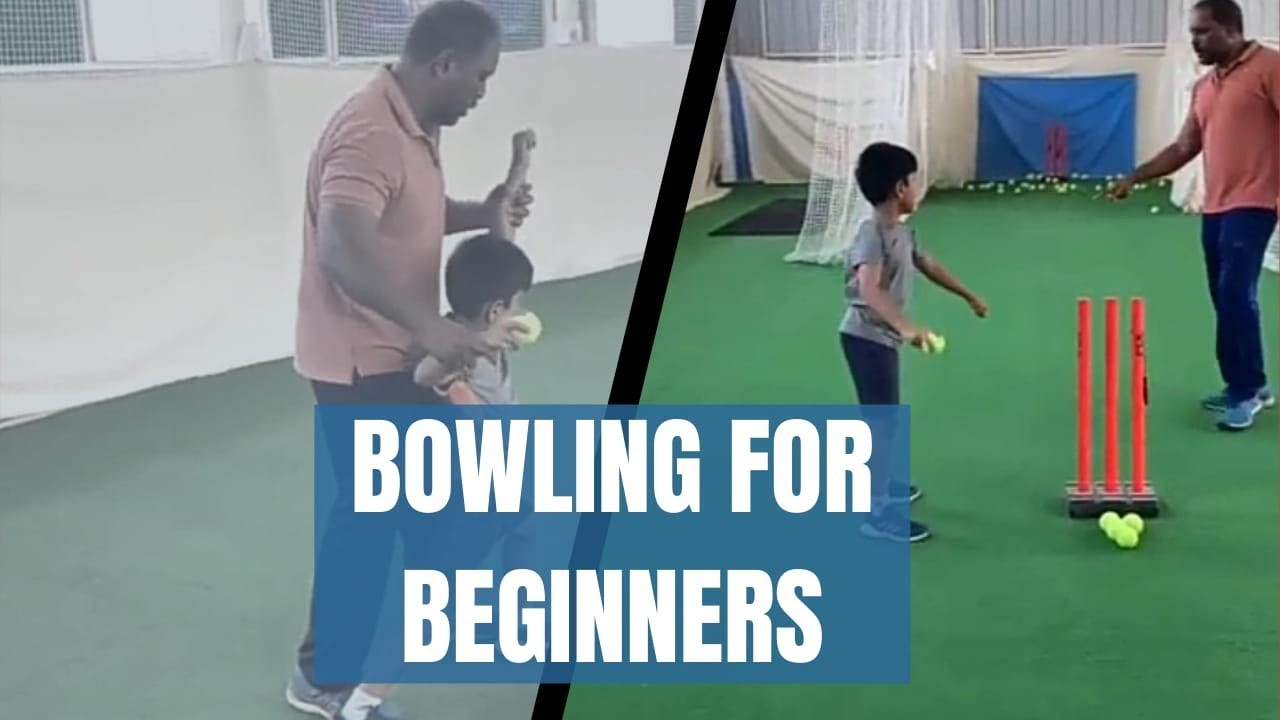 Day 1 - Beginner Cricket Bowling Tips & Coaching | How to Teach Cricket ...