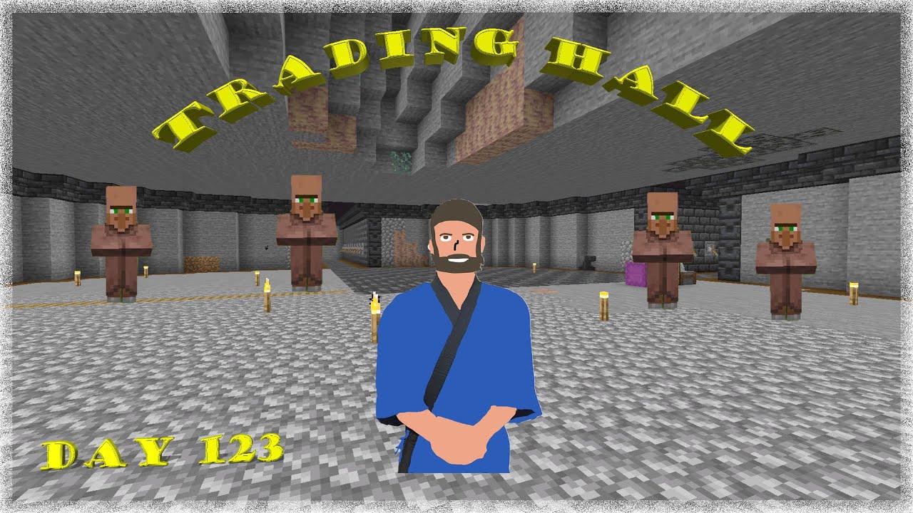 Lets build the trading hall (Day 123) - YouTube