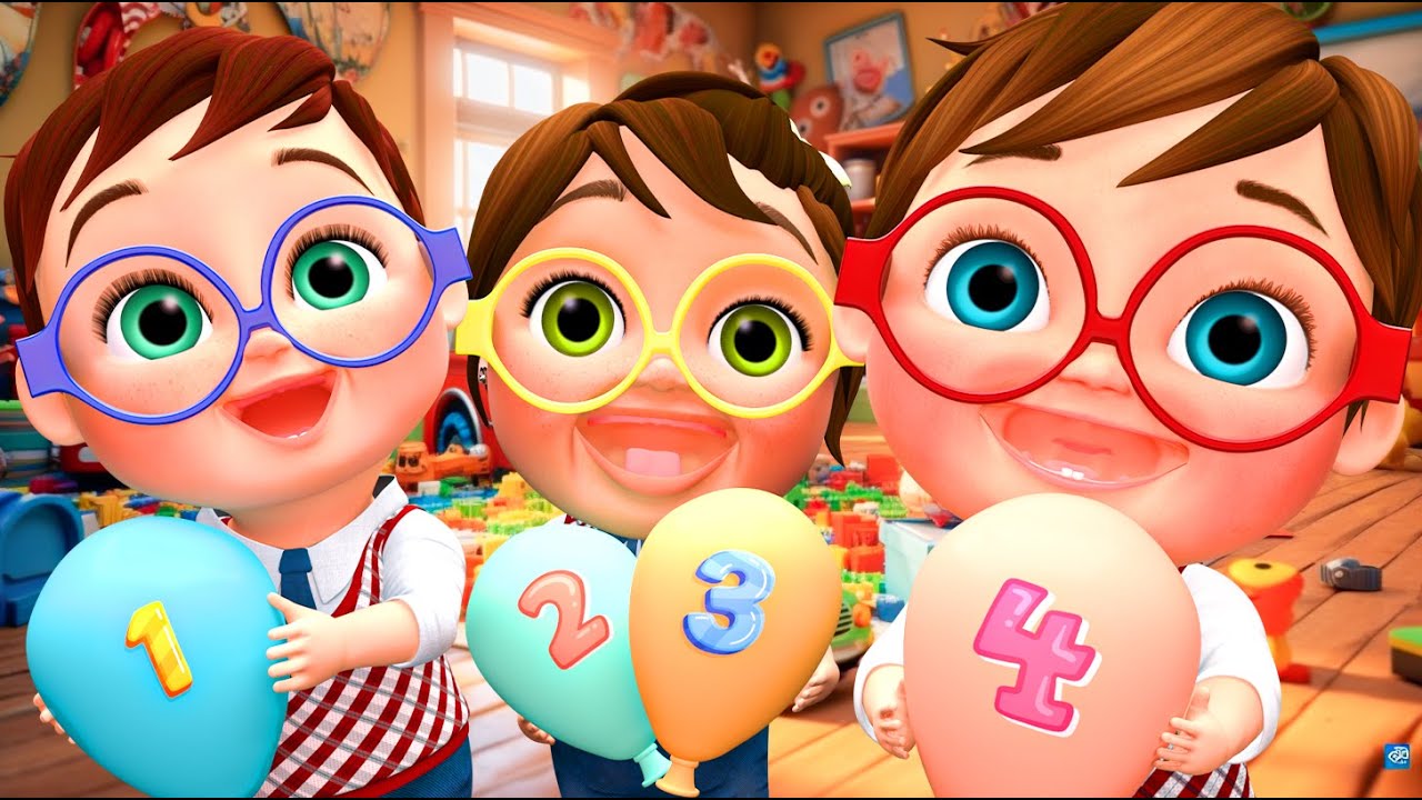 Ten Little Numbers Jumping Around - Nursery Rhymes & Kids Songs By Coco Cartoon School Theater ...