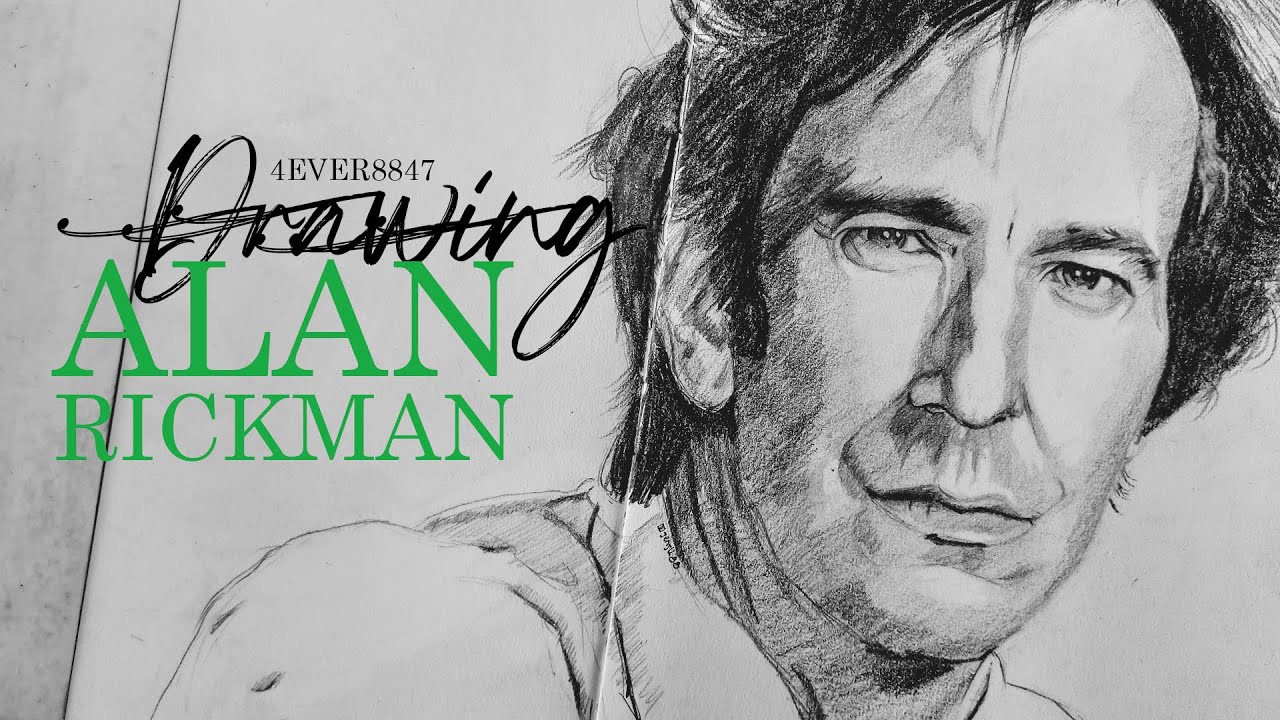 [4K] Drawing Alan Rickman #drawing #alanrickman - YouTube