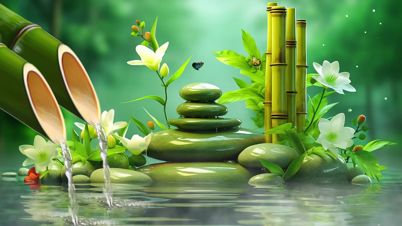 Beautiful Relaxing Piano, Water Sound - Deep Sleeping Music, Yoga ...