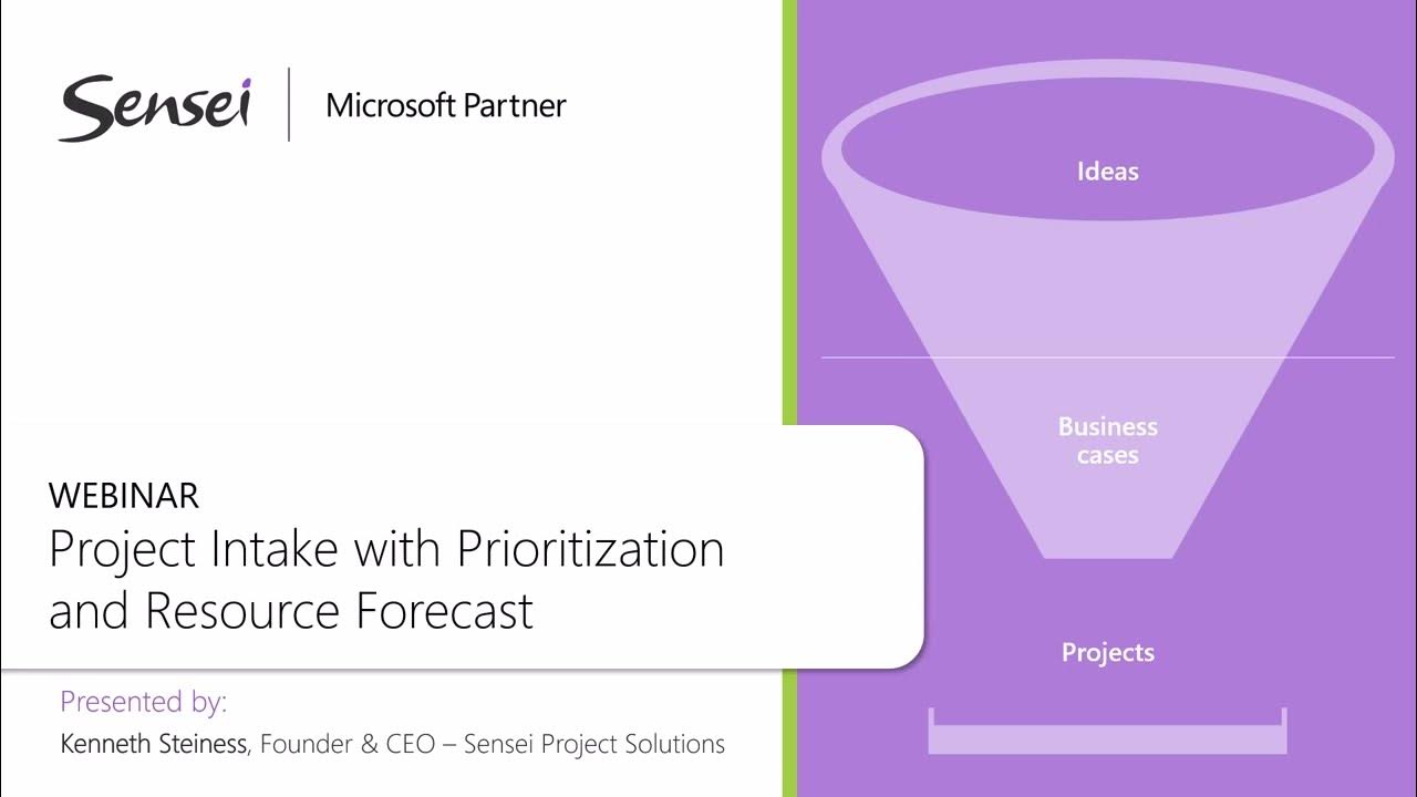 Project Intake with Prioritization and Resource Forecast - YouTube