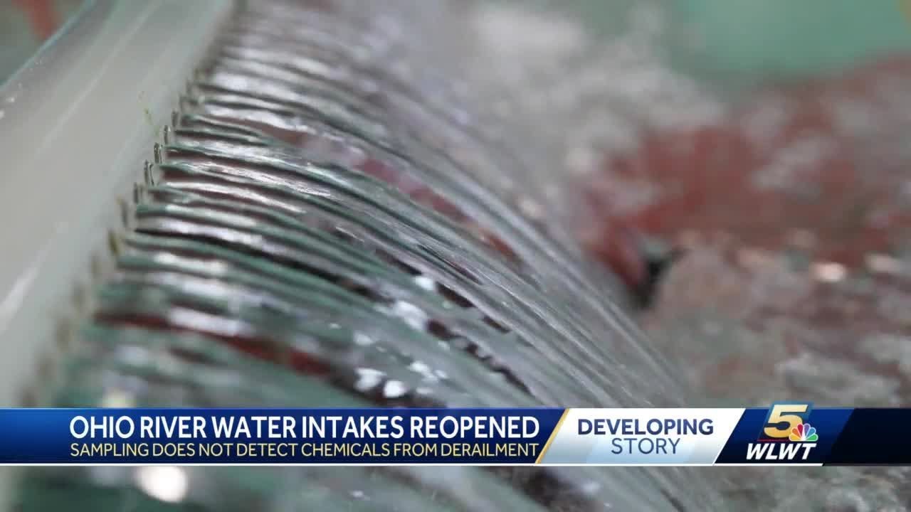 Ohio River water intakes reopened in Greater Cincinnati - YouTube