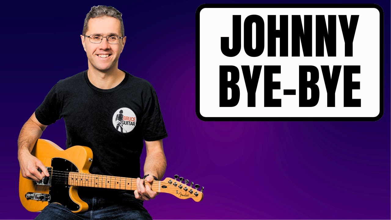Bruce Springsteen - Johnny Bye Bye guitar lesson - YouTube