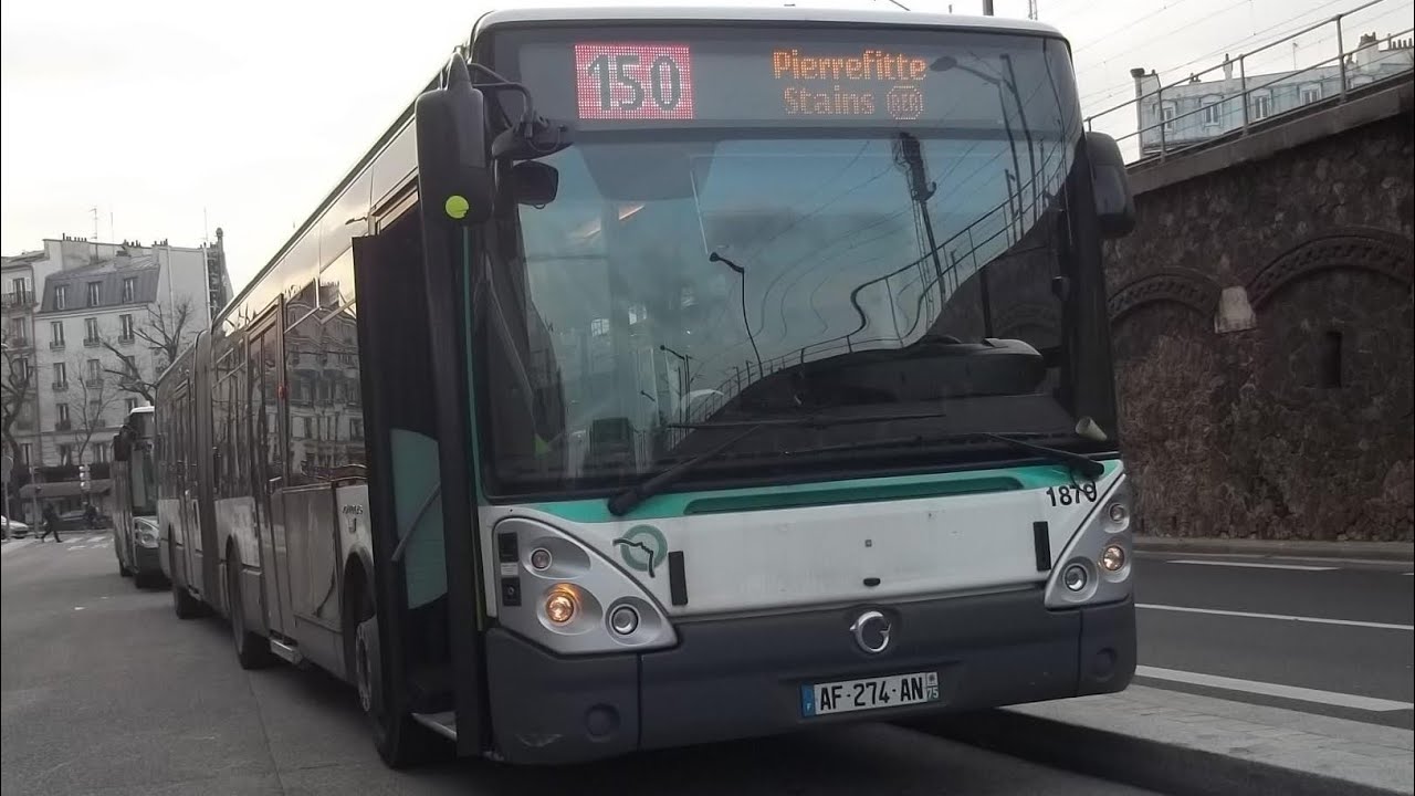 Ligne 150 — CITELIS 18 RATP BUS | 1850 !!! - YouTube