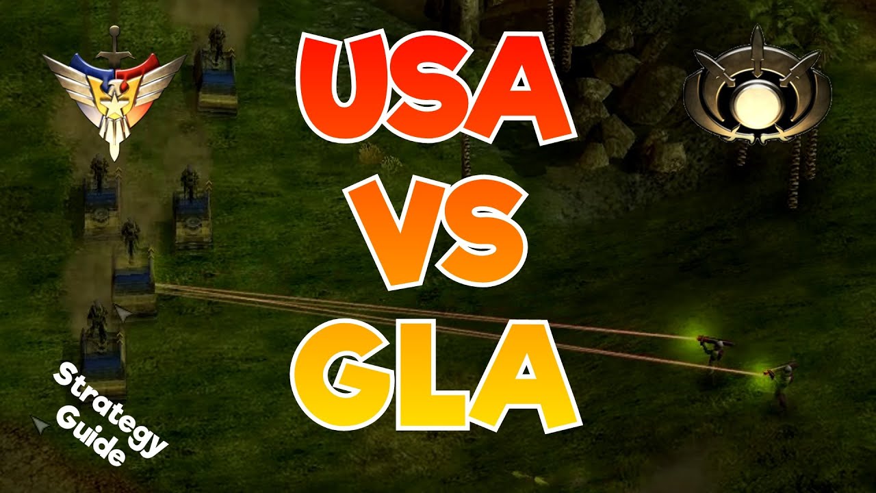 ZH - USA vs GLA Early/Mid Game Guide - YouTube