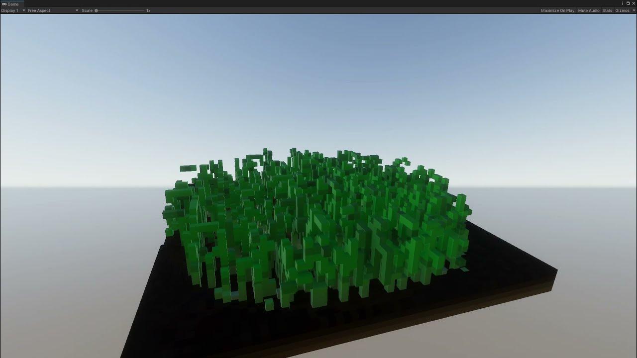 Unity - Voxel animation of grass growth - YouTube