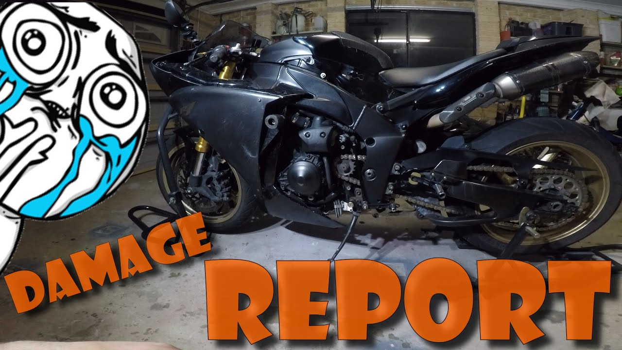 WHAT YOUR YAMAHA R1 LOOKS LIKE AFTER A 100KM/H CRASH - YouTube
