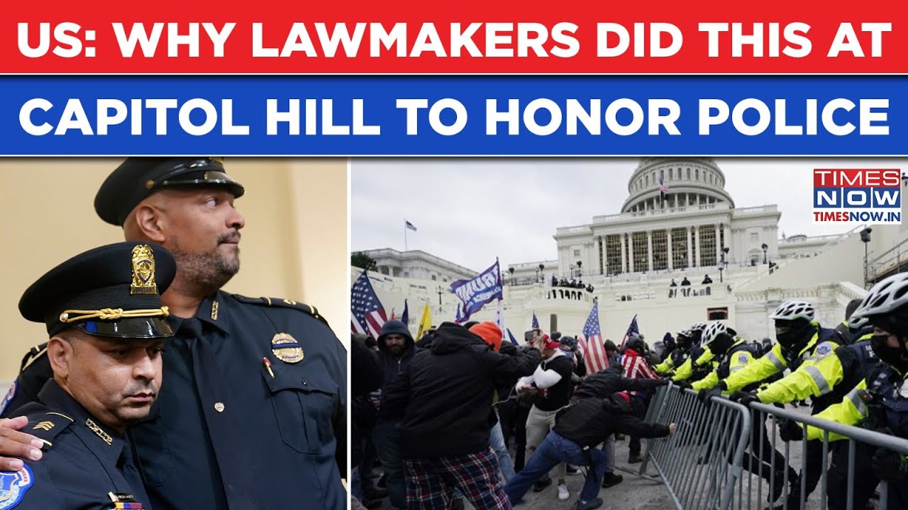 US: Lawmakers Do This At Capitol Hill To Honour Police On Washington ...