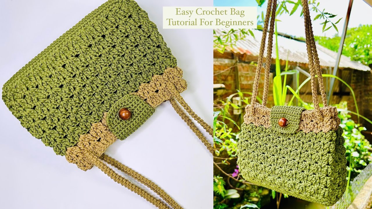 Aesthetic Crochet Bag Tutorial for Beginners - YouTube
