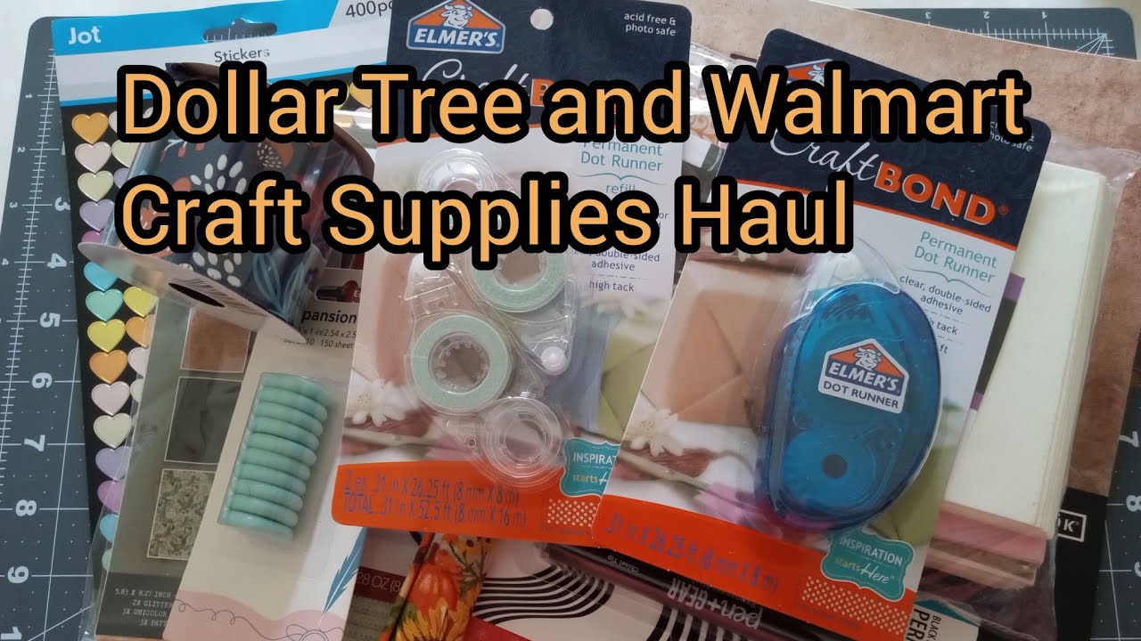 Dollar Tree/ Walmart Craft Supplies Haul + corner pockets/tucks - YouTube