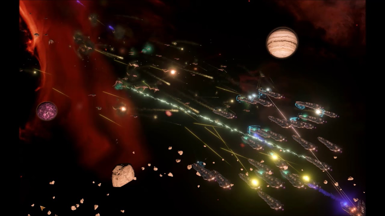 Stellaris - Space Battle against Prethoryn - YouTube