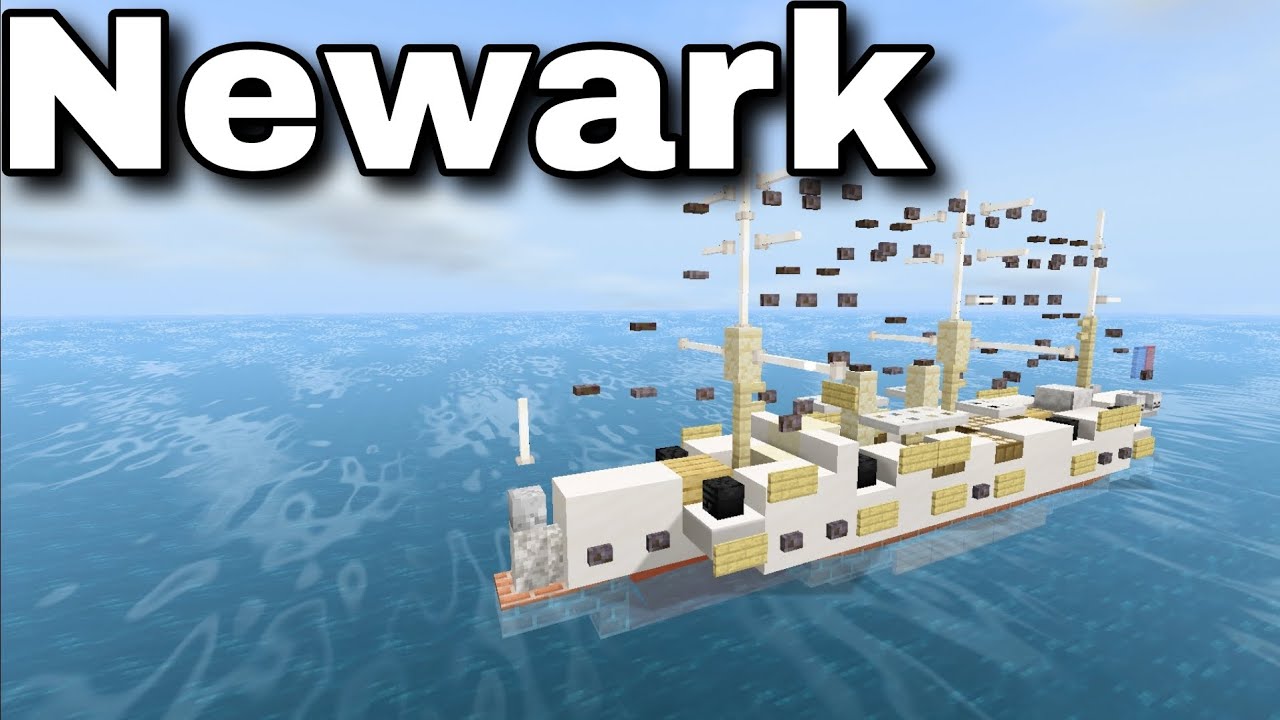 USS Newark (C-1) (Protected Cruiser) | Minecraft Tutorial | 1:5 Scale ...
