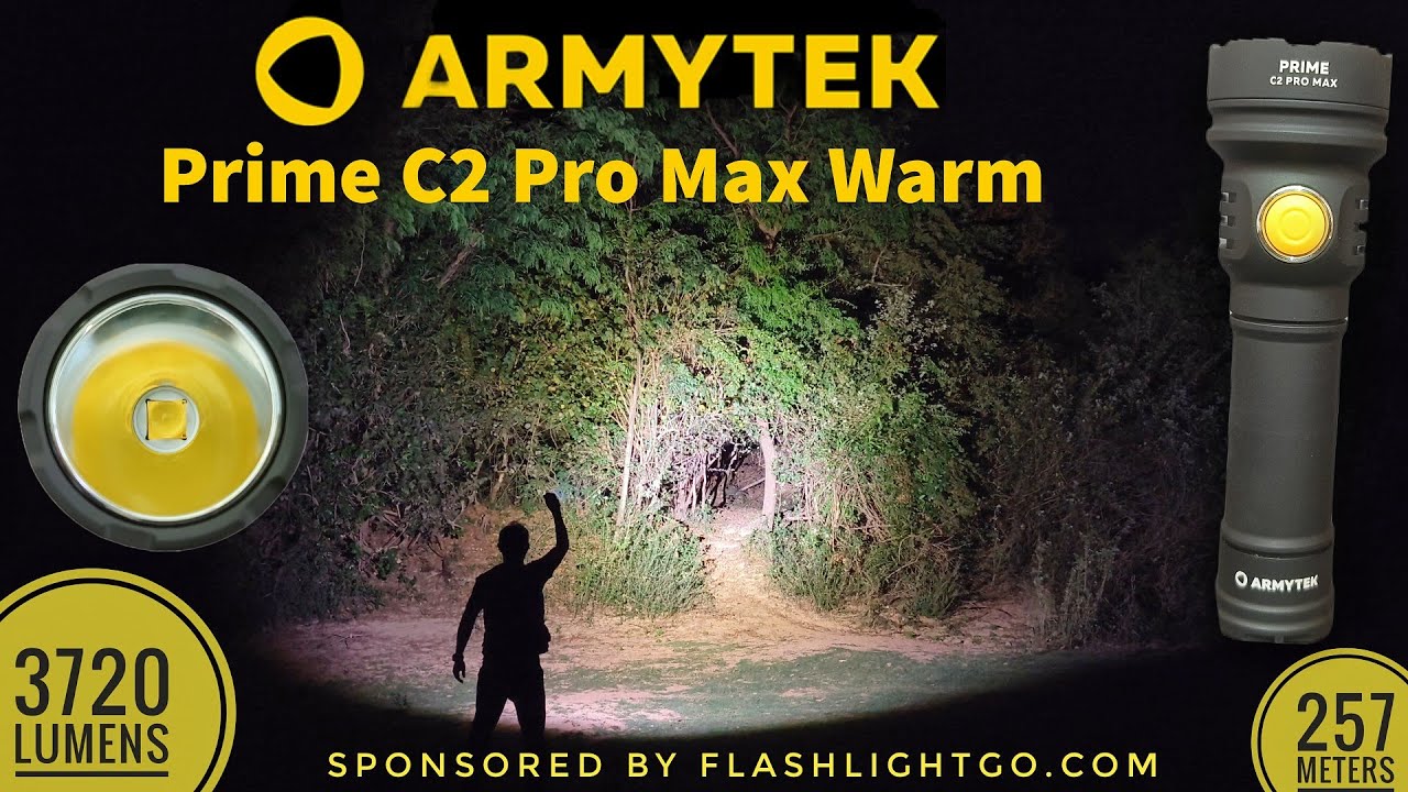 Armytek Prime C2 Pro Max Warm - Powerful EDC Flashlight, 3720 lumens ...