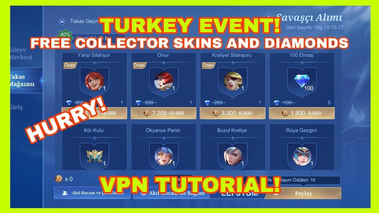 TUTORIAL! TURKEY EVENT MLBB | MOBILE LEGENDS BANG BANG - YouTube