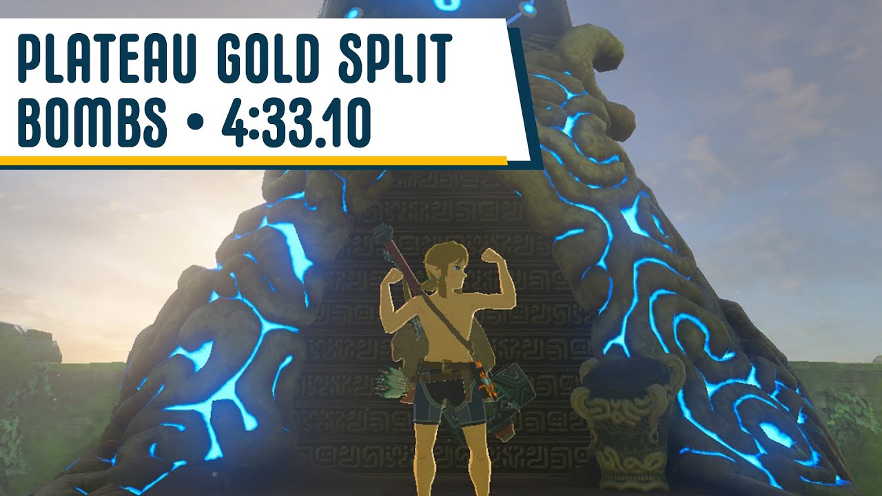 BotW Plateau Speedrun Gold Split - Bombs - 4:35.05 - YouTube