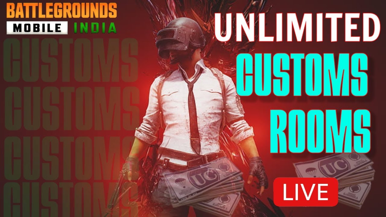 BGMI LIVE UNLIMITED CUSTOM ROOMS | BGMI CUSTOM ROOM LIVE | BGMI LIVE # ...