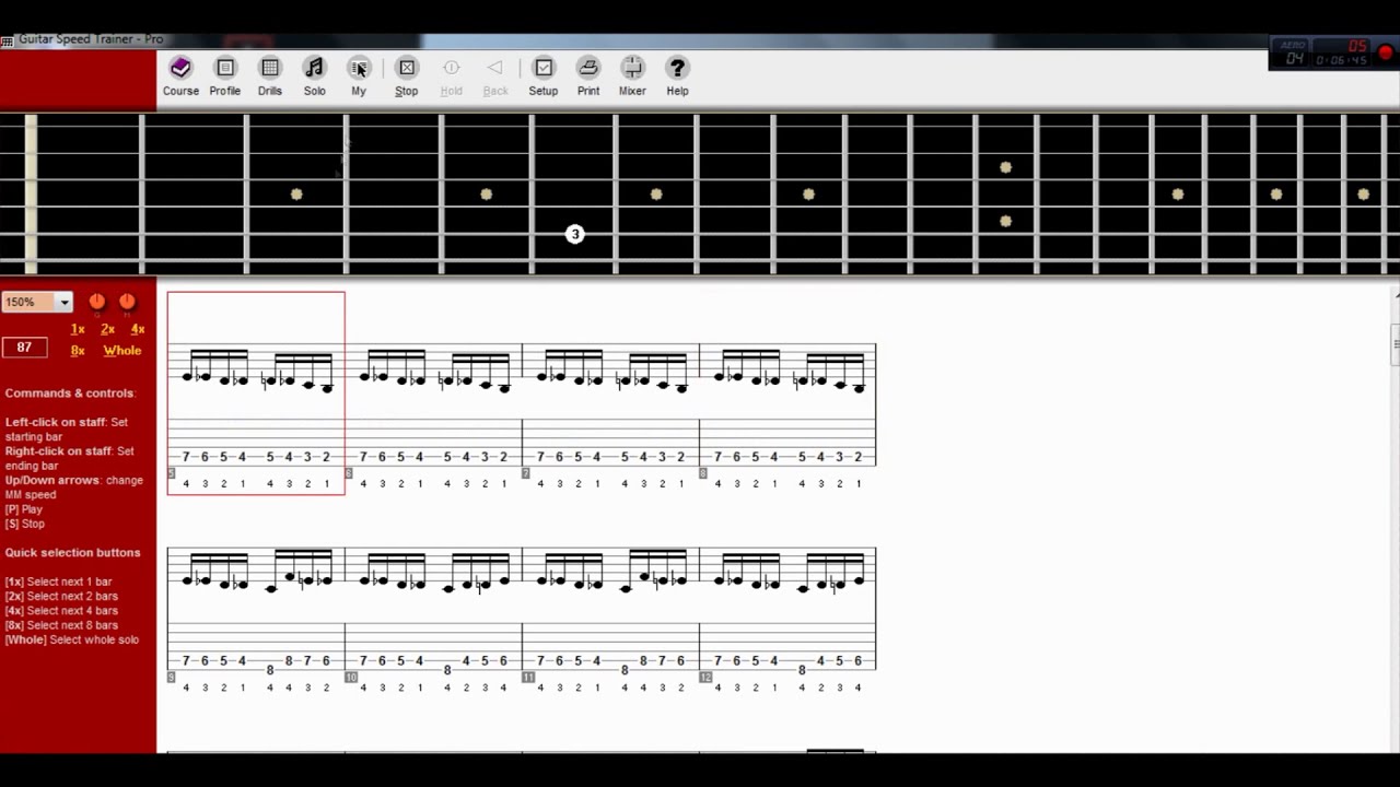 EJERCICIOS Y TABLATURAS PARA GUITAR SPEED TRAINER - COMO USAR SPEED ...