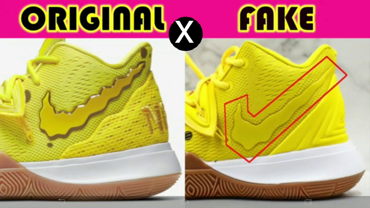 FAKE VS ORIGINAL KYRIE SPONGEBOB | HOW TO KNOW WHATS ORIGINAL IN 35 ...