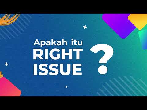 PENTING!!! KEPO SAMA RIGHT ISSUE SAHAM?? TONTON DULU VDO INI! INFO JUAL-BELI RIGHT DI MENIT KE 4:44!