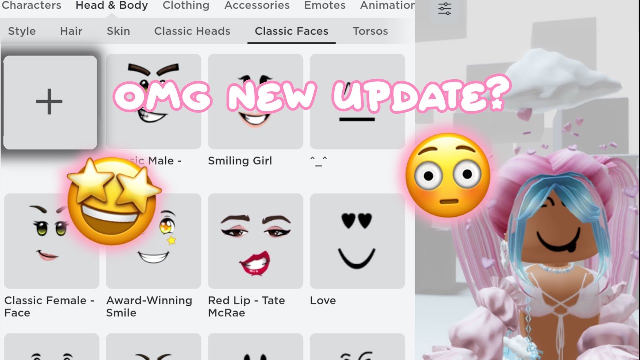 What if you could create faces in Roblox-🤩😜😳 || IB: ⁠@NotAmberRoblox- 💖 ...