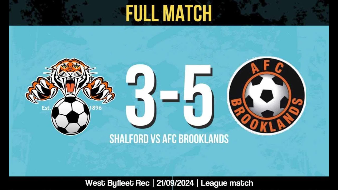Brooklands AFC Vs Shalford FC 21/09/24-Guildford & Woking Alliance ...