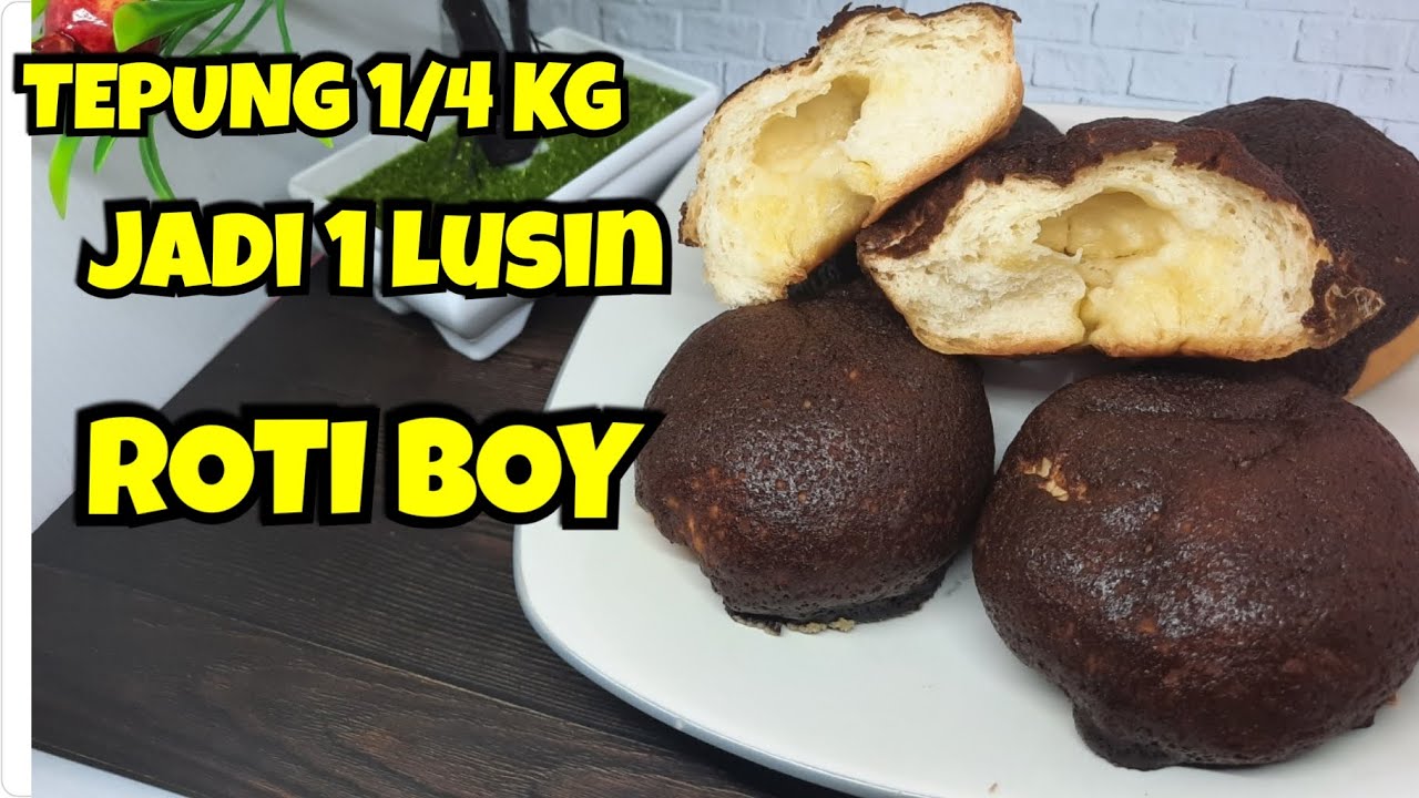 Cara buat ROTI BOY / Roti Mocca / mocca Bun || tepung 1/4 kg jadi 11 ...
