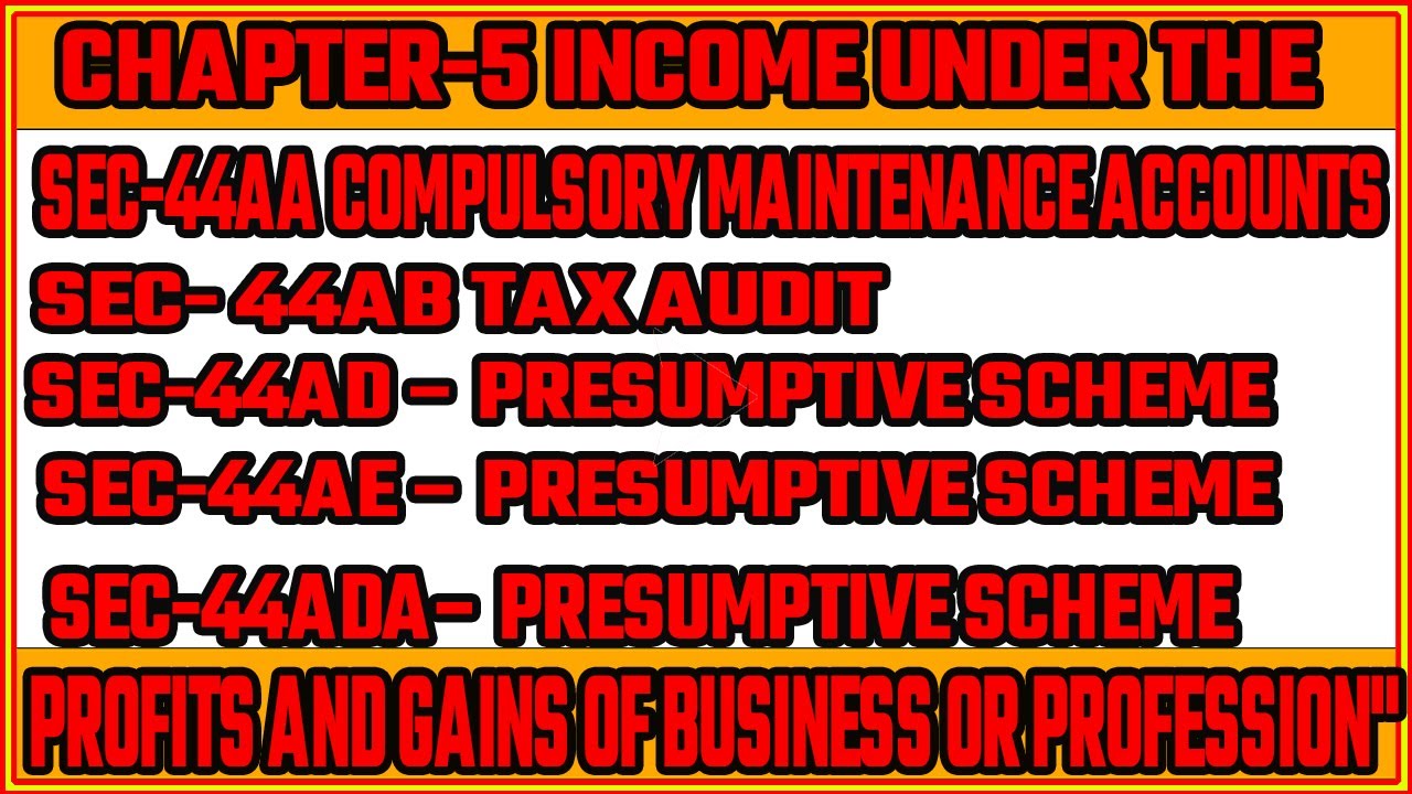 #12|PGBP: Lecture 4: Income Tax: Profit & Gains of Business ...