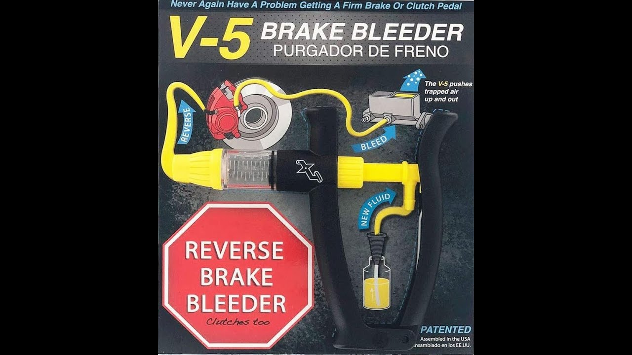 Bleeding Brakes With Reverse Brake Bleeder One Man Quick and Easy - YouTube