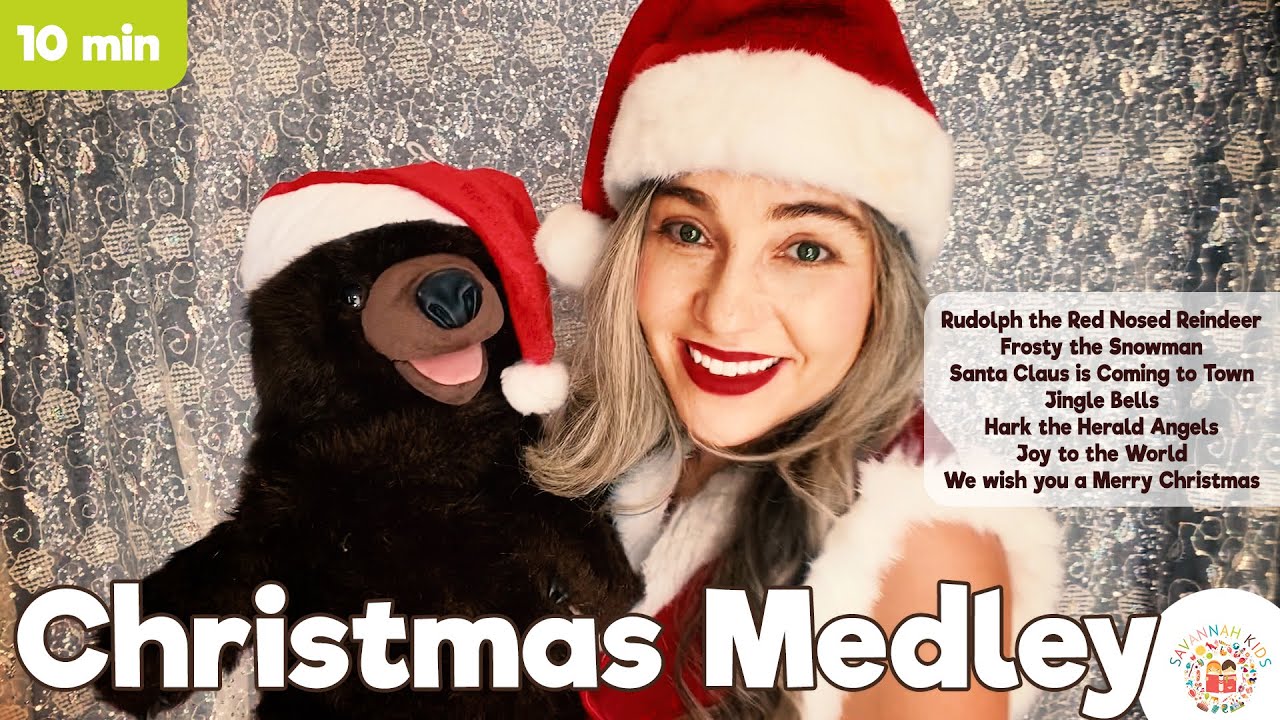 Top Christmas Songs for Kids Medley Rudolf Red-Nosed Reindeer Santa ...