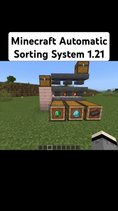 Minecraft automatic sorting system 1.21 #youtube #shorts #minecraft # ...