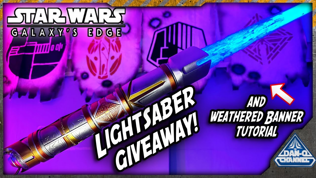 Savi's Lightsaber Giveaway and Weathered Banner tutorial! - YouTube
