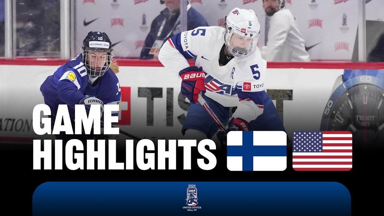 Highlights: FIN vs. USA | 2024 #womensworlds - YouTube
