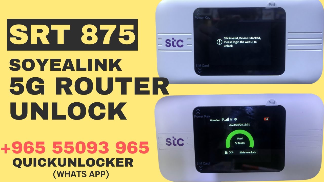 SOYEALINK Srt routers unlock ,How to unlock SRT Routers,SRT875,SRT753,SRT873,SRT873HS ETC - YouTube