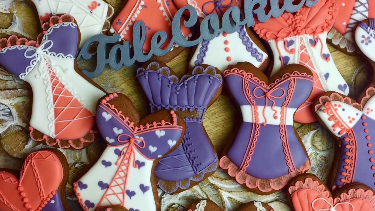 Corset Cookies for Bachelorette Party - by TaleCookies - YouTube