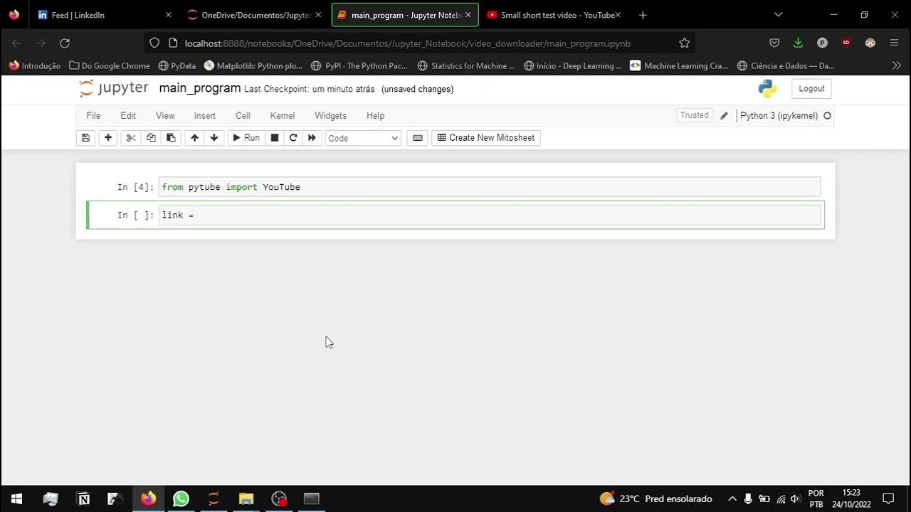 Como baixar vídeos do YT usando Python! - YouTube