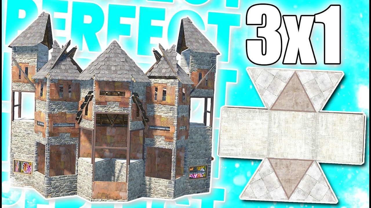 PERFECT 3x1 Bunker Expansion - Best Small Clan Base Rust 2025 Tutorial ...