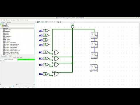 Add & subtract two numbers at bit level in logisim-evolution - YouTube