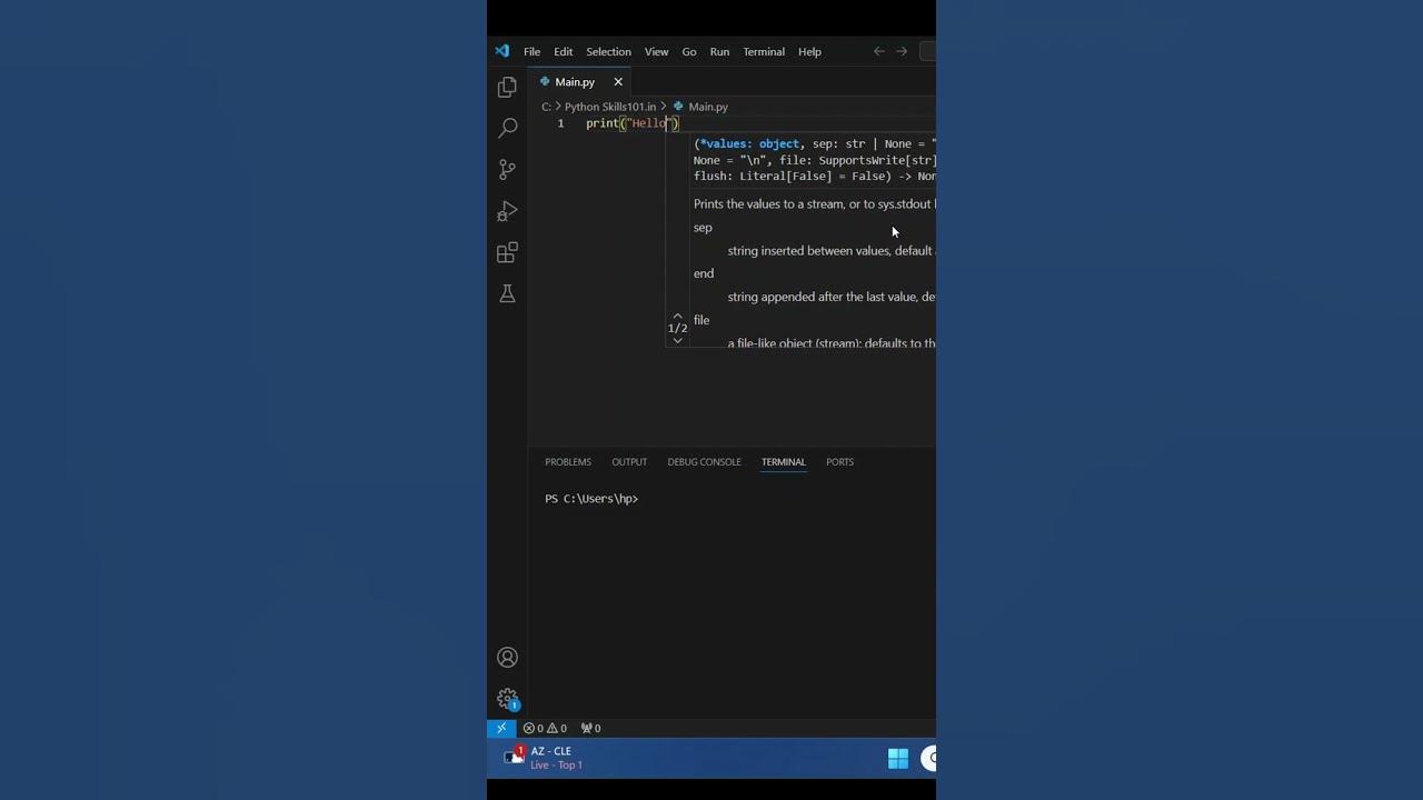 Python Print Function. #python #programming #coding - YouTube