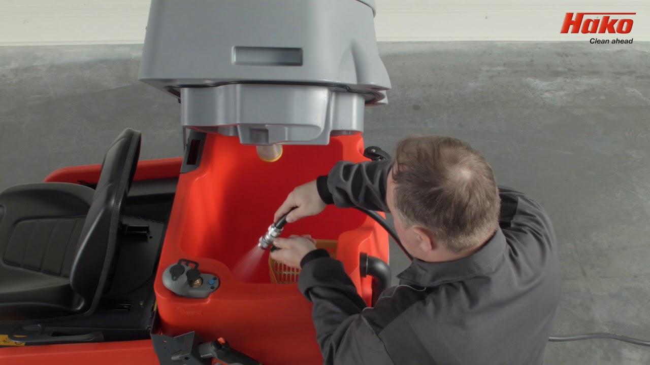 Tutorial Hako Scrubmaster B120 R - uso e manutenzione - YouTube