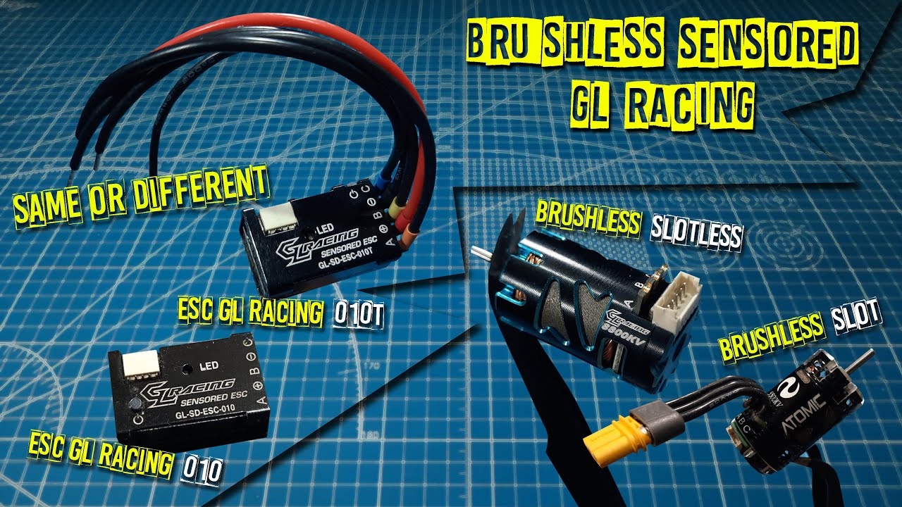 [ BRUSHLESS SENSORED GL RACING ] MOTOR BRUSHLESS SLOTLESS & SLOT ...