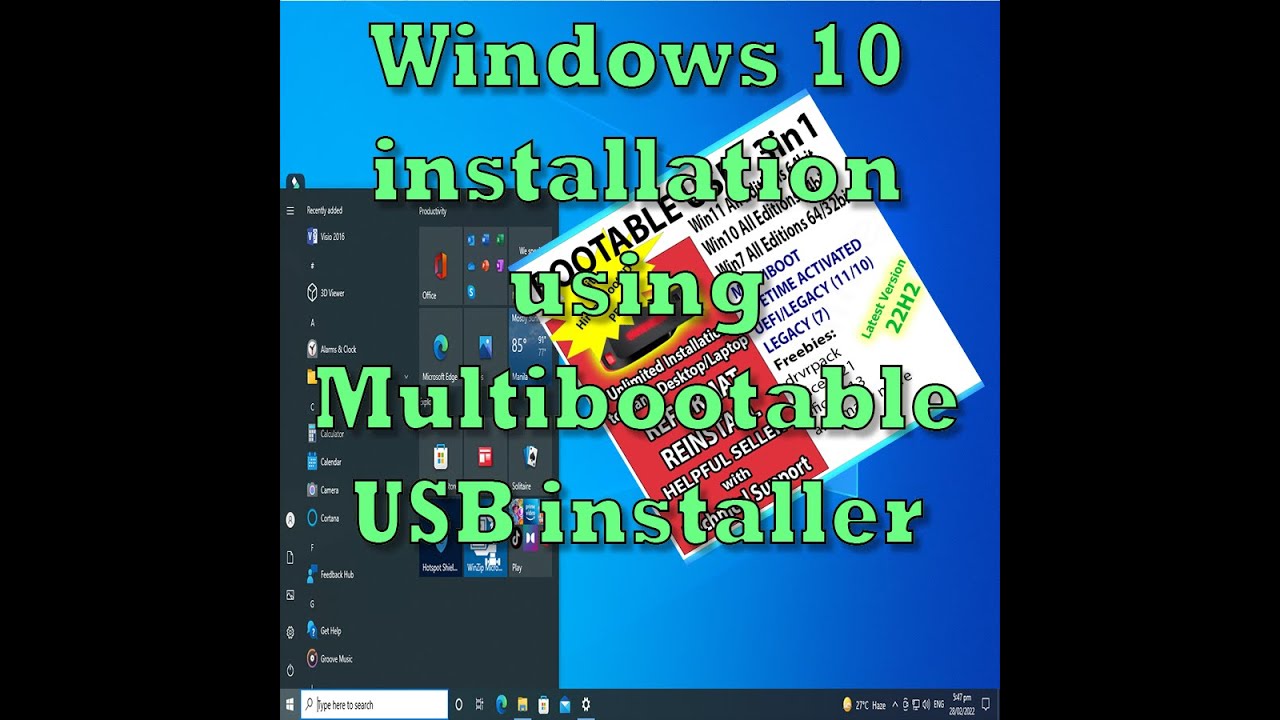 Step by step Windows 10 and Office Installation + Activation tutorial ...